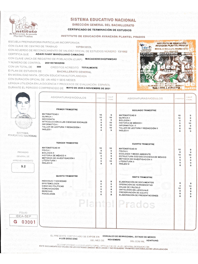 Cert Prepa Adair | PDF