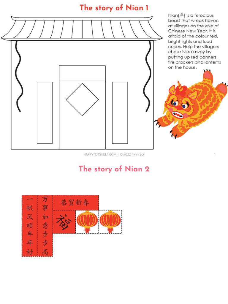 The Story of Nian and CNY Traditions | PDF