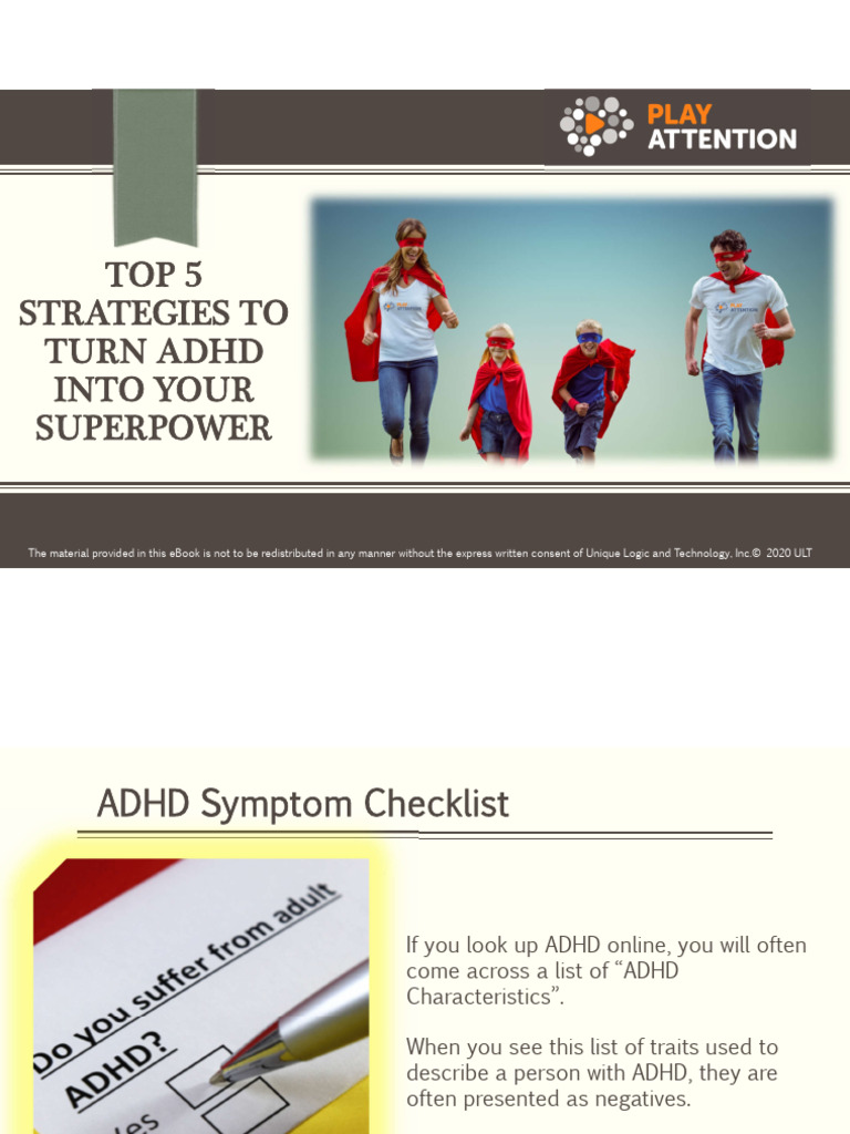 Tips To Make ADHD Your Superpower | PDF | Attention Deficit Hyperactivity Disorder | Executive ...