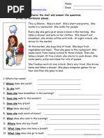 Telling Time Exercises Worksheet | PDF