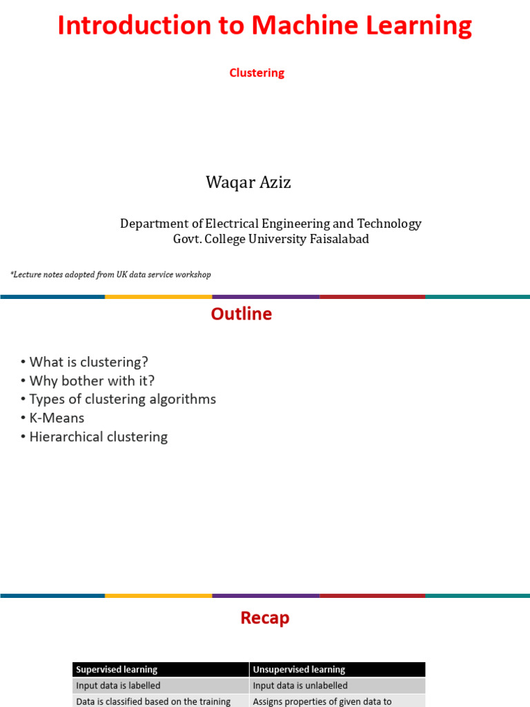 Clustering | PDF | Cluster Analysis | Applied Mathematics