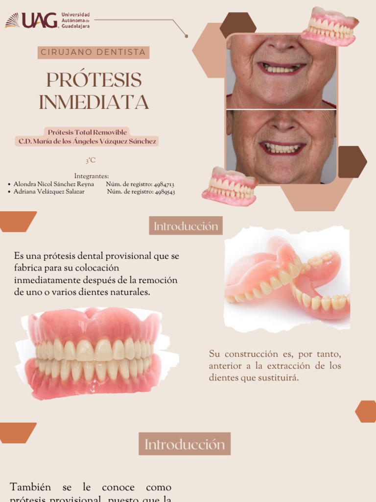 Prótesis Inmediata - 3°C | PDF | Medicina CLINICA | Especialidades Medicas