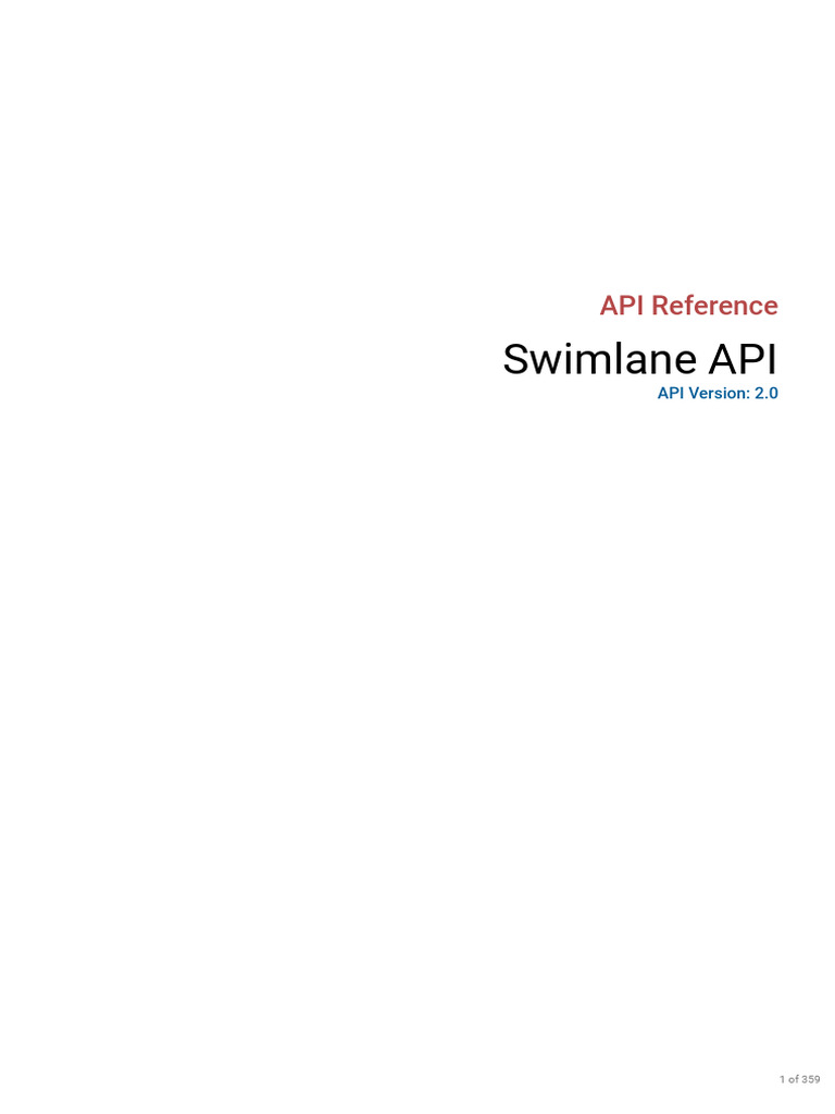 Swimlaneapiv2 1 | PDF | Boolean Data Type | Parameter (Computer Programming)