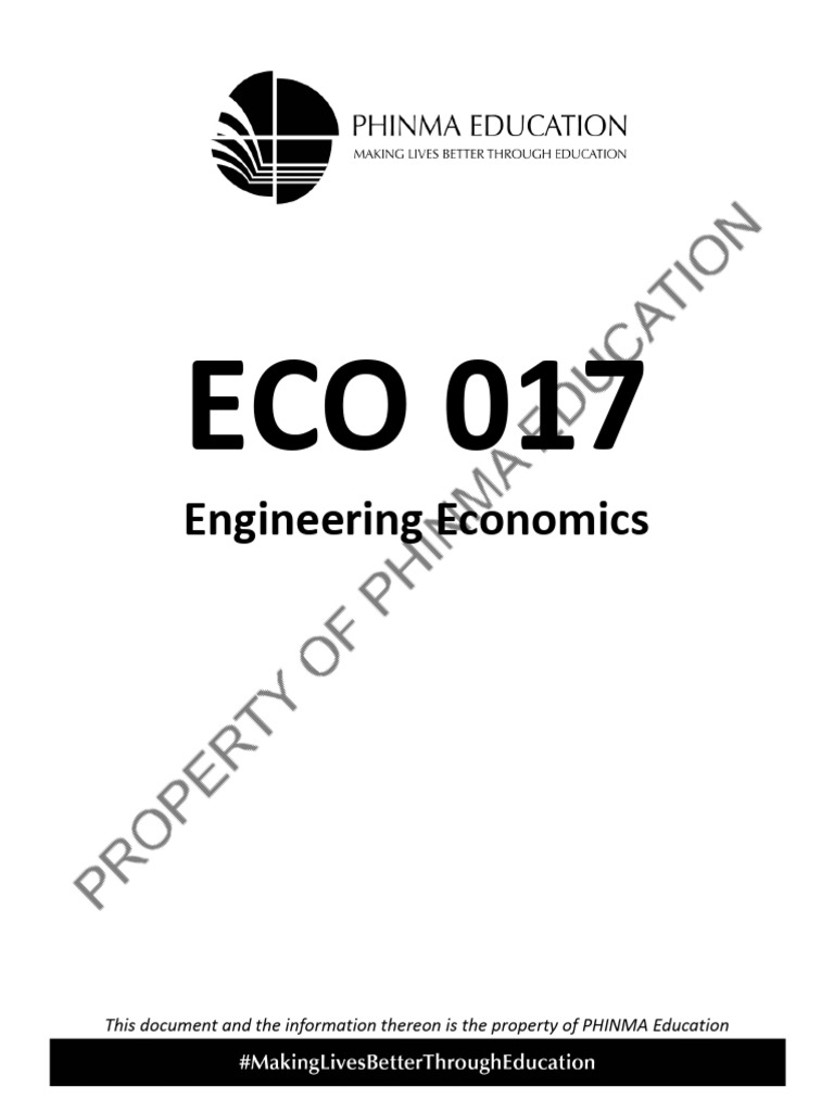 ECO 017 Engineering Economics WM | PDF | Interest | Loans