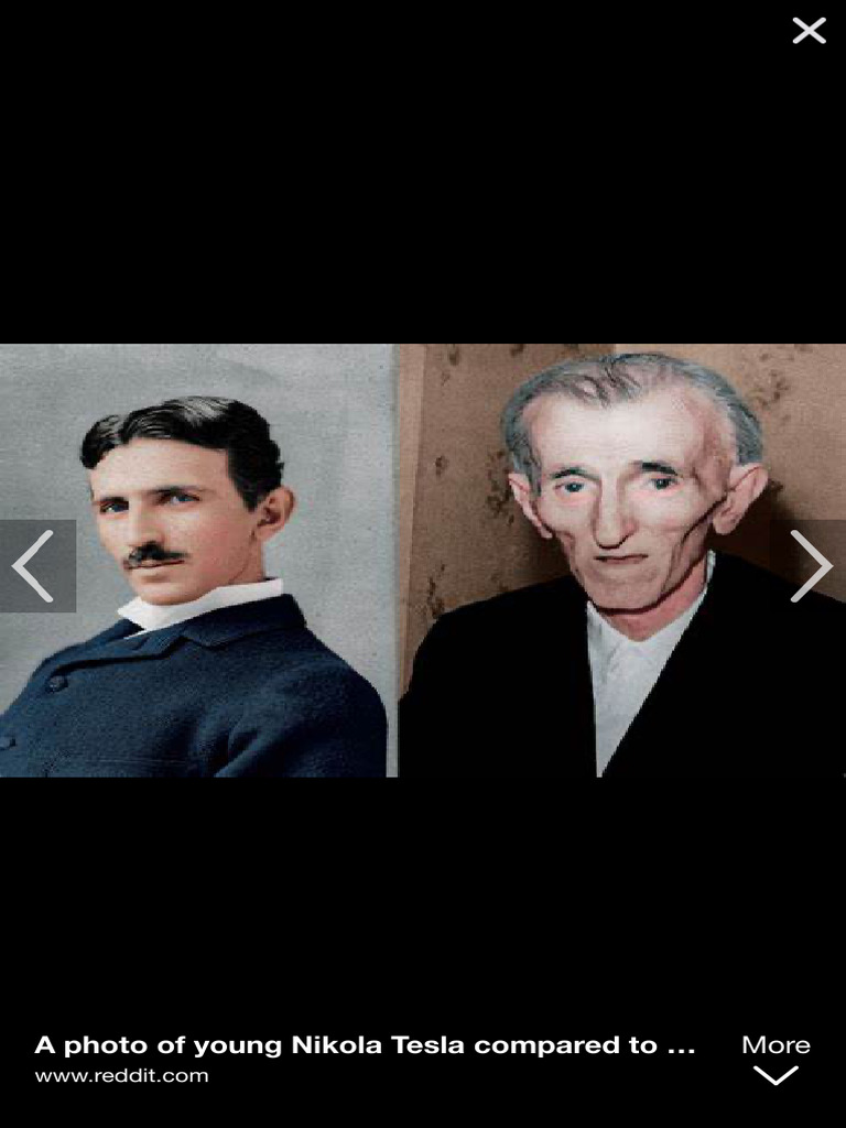 A Photo of Young Nikola Tesla Compared to the Last Photo Ever Taken Of ...