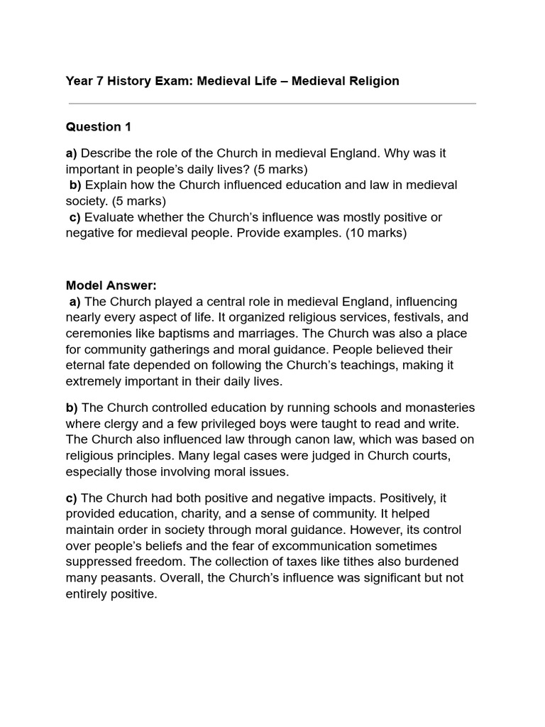 Church Influence in Medieval Society | PDF | Saint | Pilgrimage