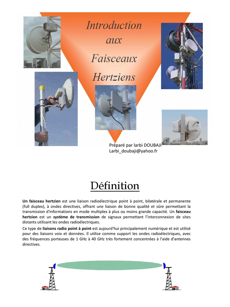 Cours Faisceaux Hertziens | PDF | Antenne (Radio) | Polarisation (optique)