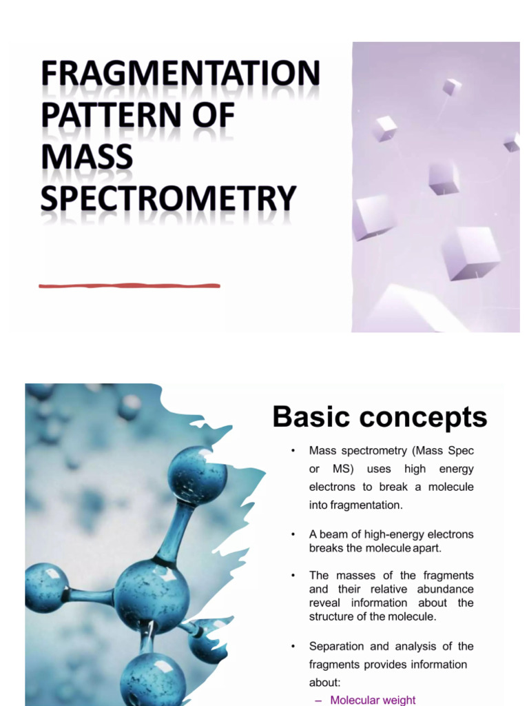 File 1 - Fragmentation pattern of mass spectrometry | PDF