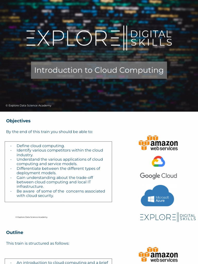 Introduction to Cloud Computing | PDF | Cloud Computing | Software As A Service