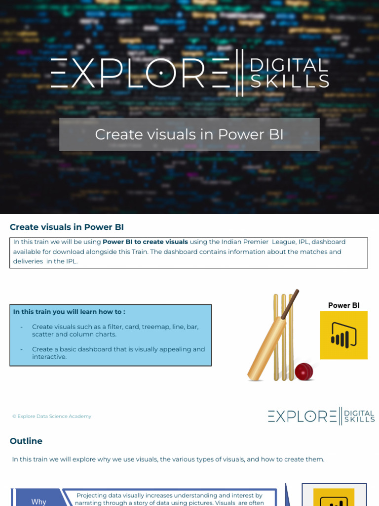 Create Visuals in PowerBI | PDF | Chart | Information Science
