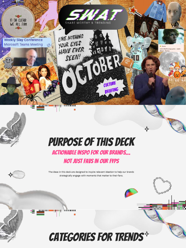 SWAT Culture Briefing - Oct. 2024 | PDF | Fashion | Brand