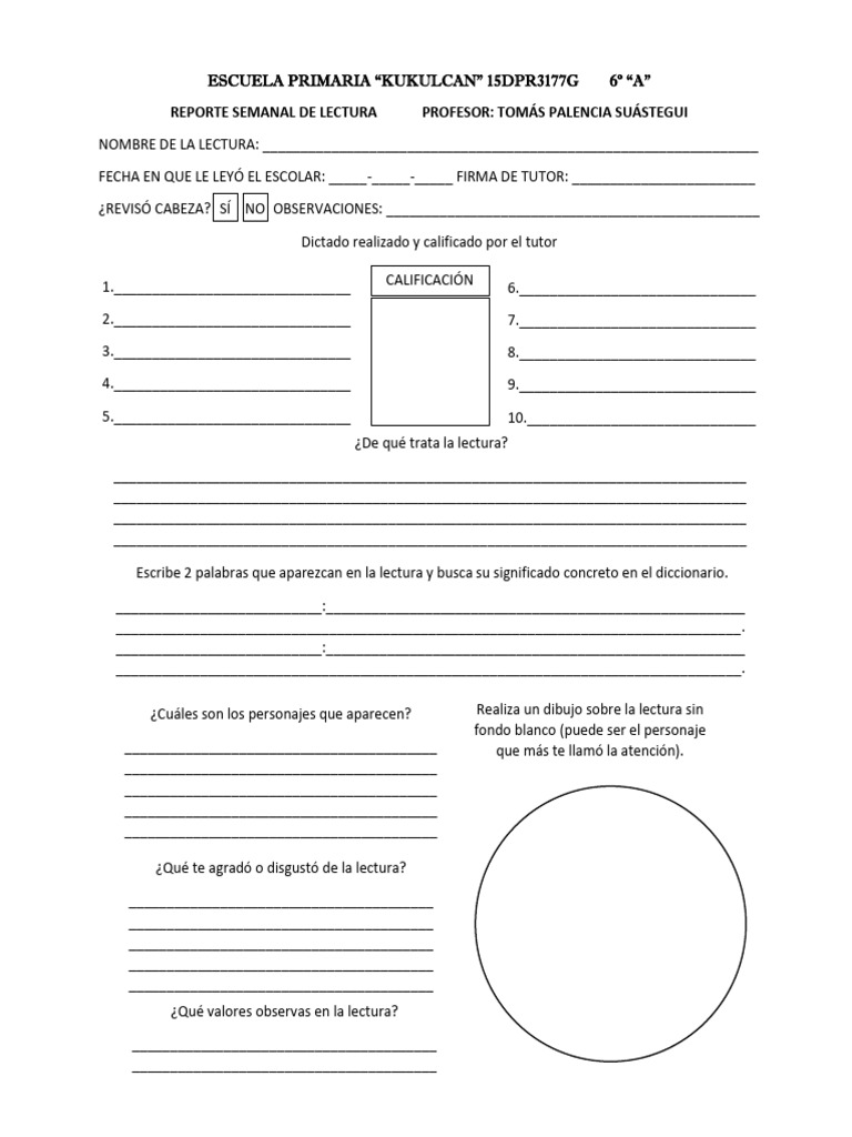 Reporte Del Libro de Lecturas - 093927 | PDF