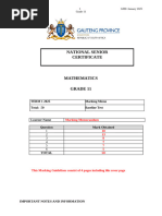 Math Lit Grade 11 P1 Nov Exam Exemplar Memo 2024 | PDF | Mathematics