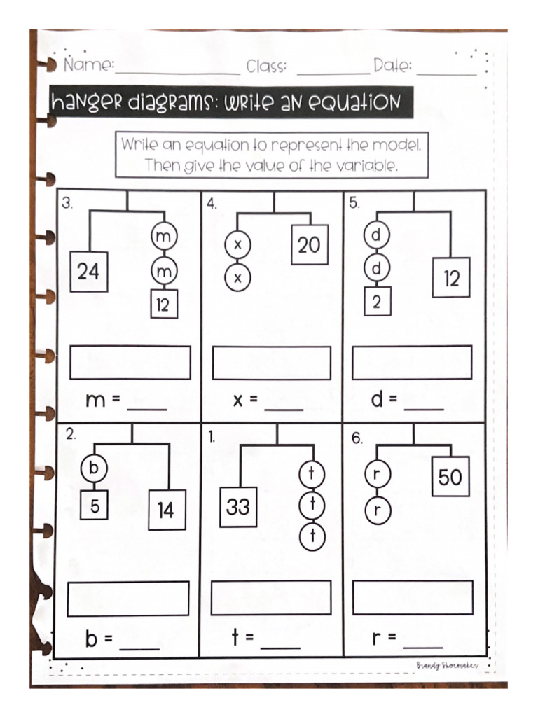Write An Equation To Represent The Model. | PDF