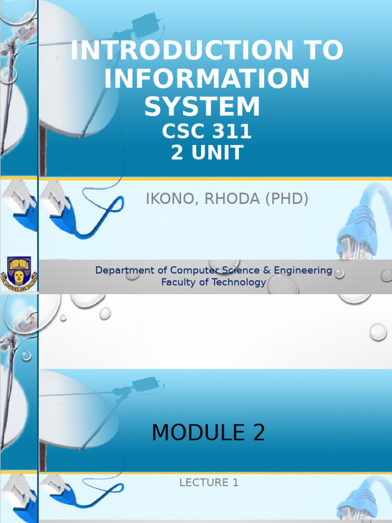 #4 Introduction To Information System Mod 2 Lecture 1 | PDF ...