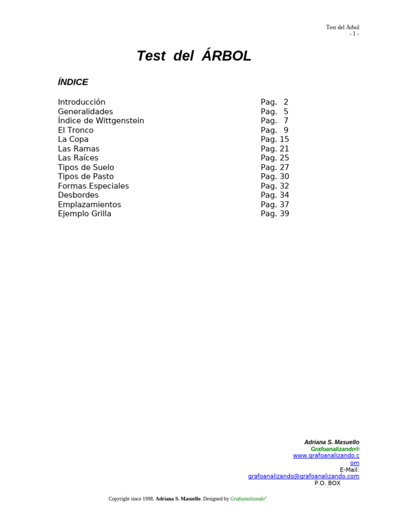 Manual Test-Del-Árbol | PDF | Arboles | Ciencias del comportamiento