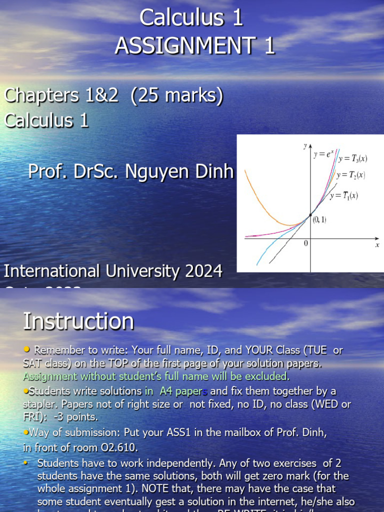 ASS1 Cal1 S241 Set12 | PDF | Applied Mathematics | Mathematical Objects
