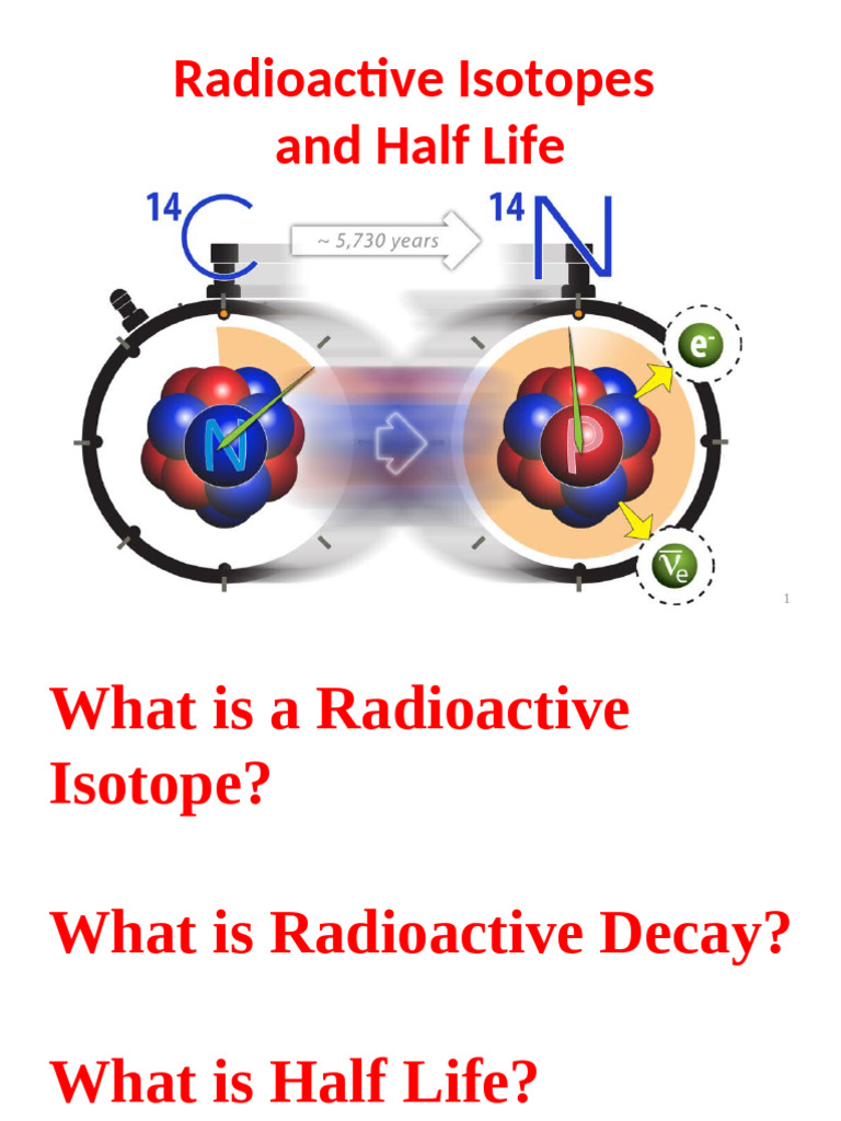 Half Life Radioactive Isotope Lab. | PDF | Radioactive Decay | Chemical ...