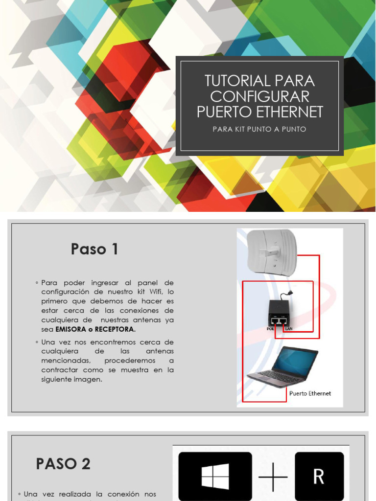 Tutorial para Configurar Puerto Ethernet (Telmexi) | PDF | Protocolos ...