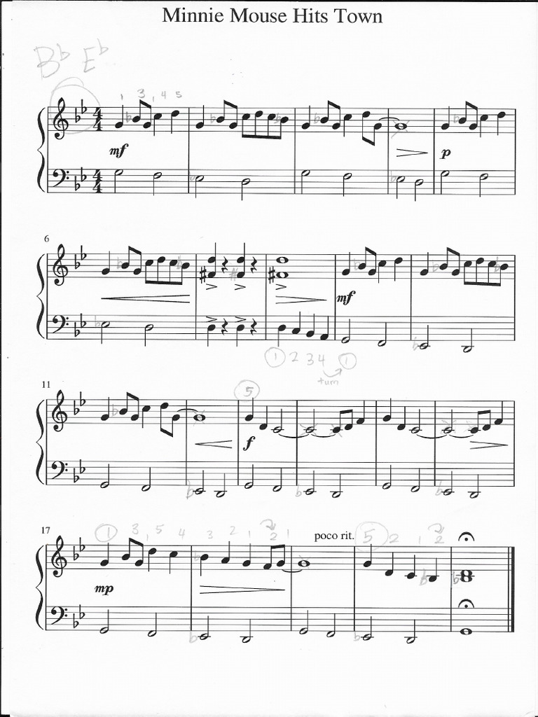 Minnie Mouse Hits Town | PDF