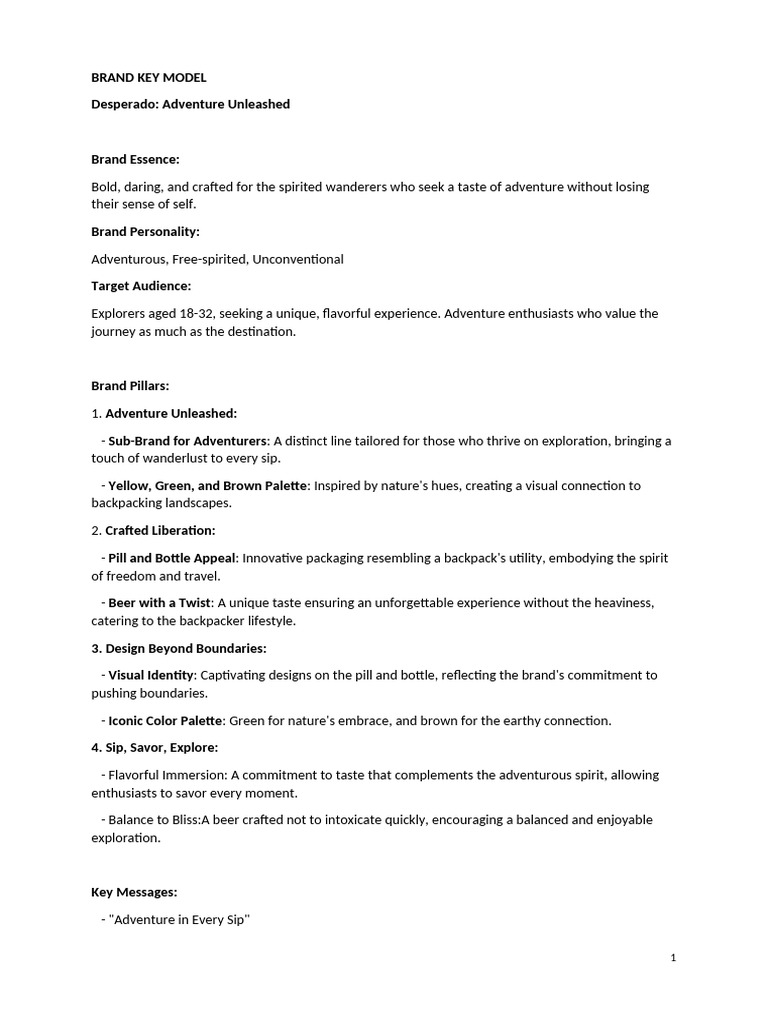 brand key model | PDF