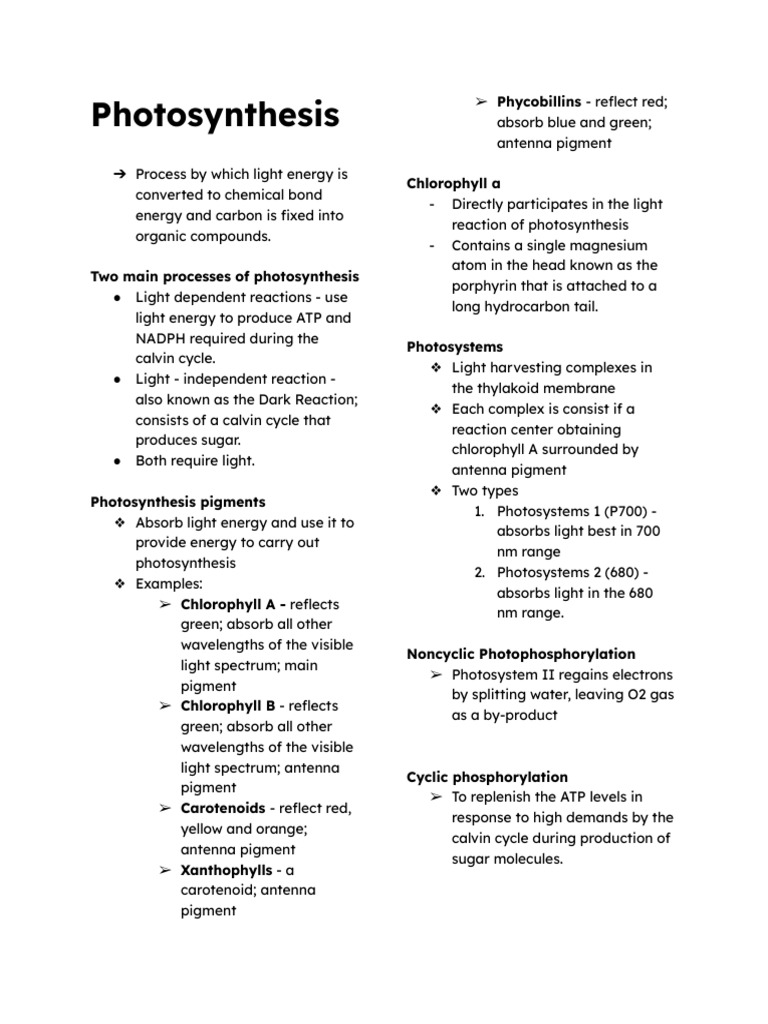 Gen Bio 1 Reviewer 2nd Quarter | PDF | Photosynthesis | Cellular ...