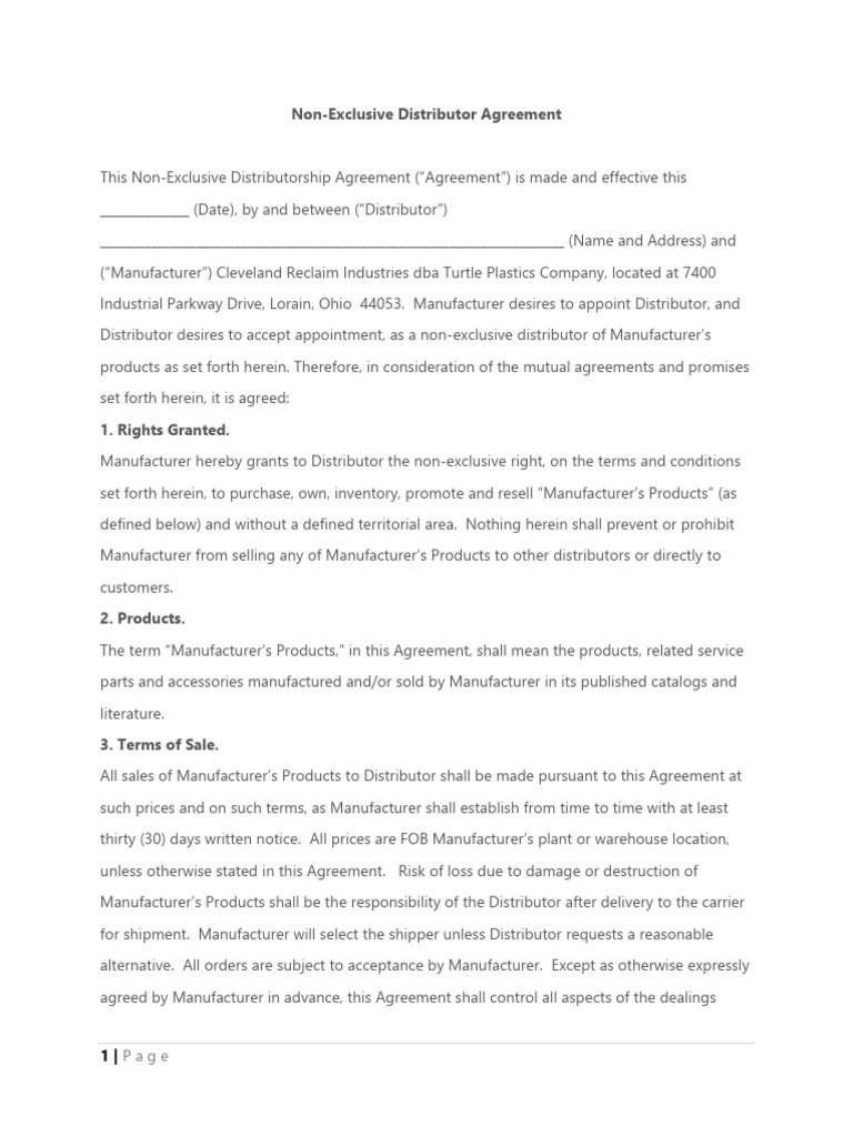 Distribution Agreement All Distributors | PDF | Sales | Justice