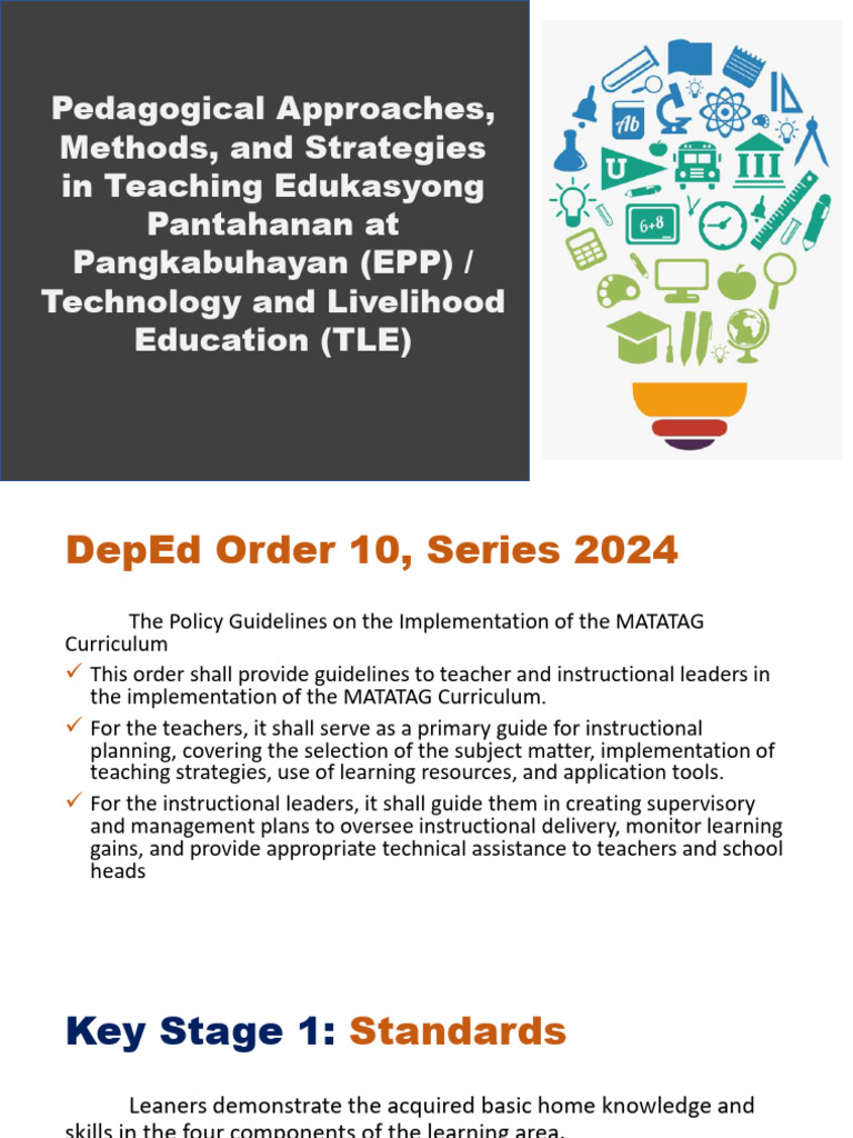 Pedagogical Approaches, Methods, and Strategies in Teaching EPP and TLE | PDF | Learning ...