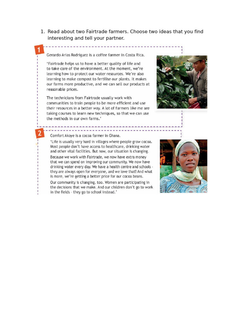Fairtrade Reading 8 | PDF