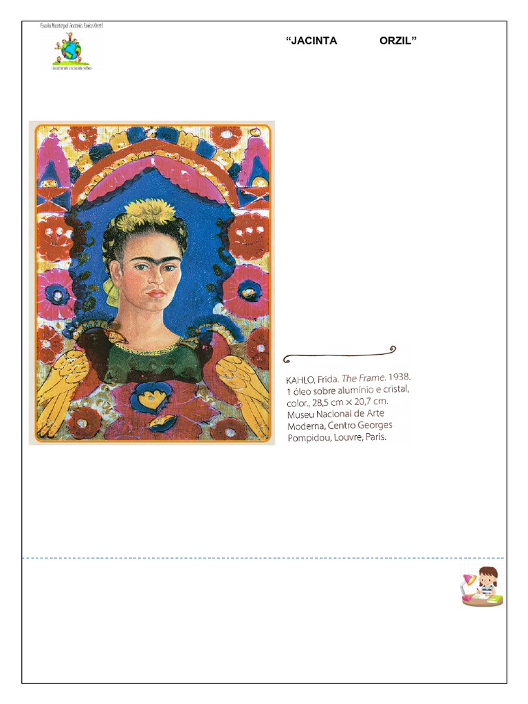 Atividades sobre Frida Kahlo e Autorretrato | PDF