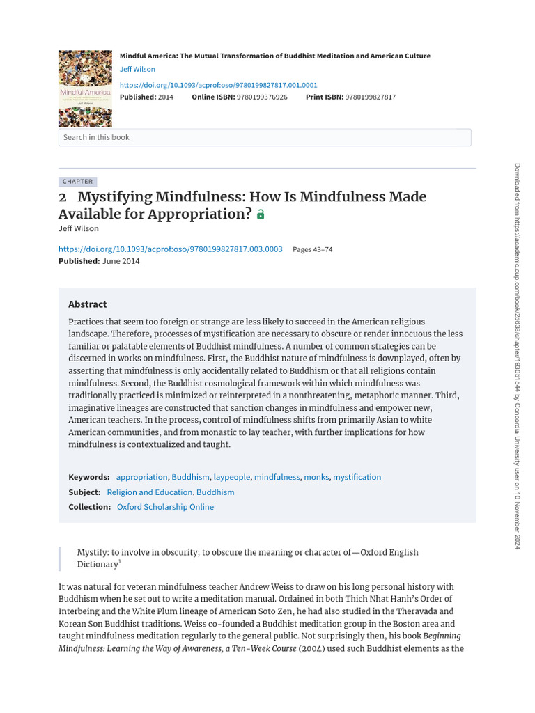 Western Buddhism | PDF | Sati (Buddhism) | Mindfulness