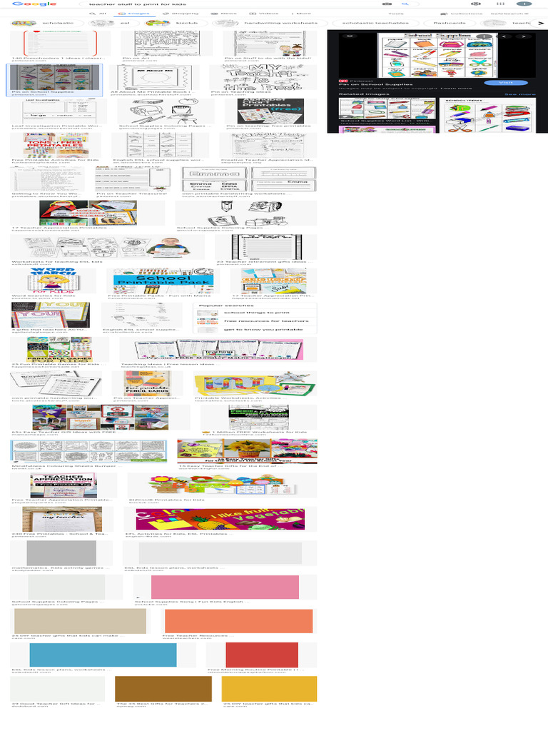Teacher Stuff To Print For Kids - Google Search | PDF | Learning ...