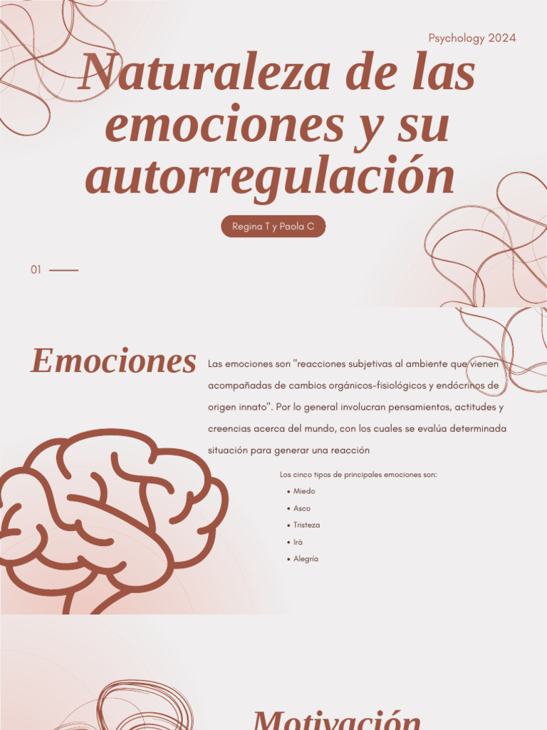 Naturaleza de Las Emociones y Su Autorregulación - 20241205 - 220437 ...