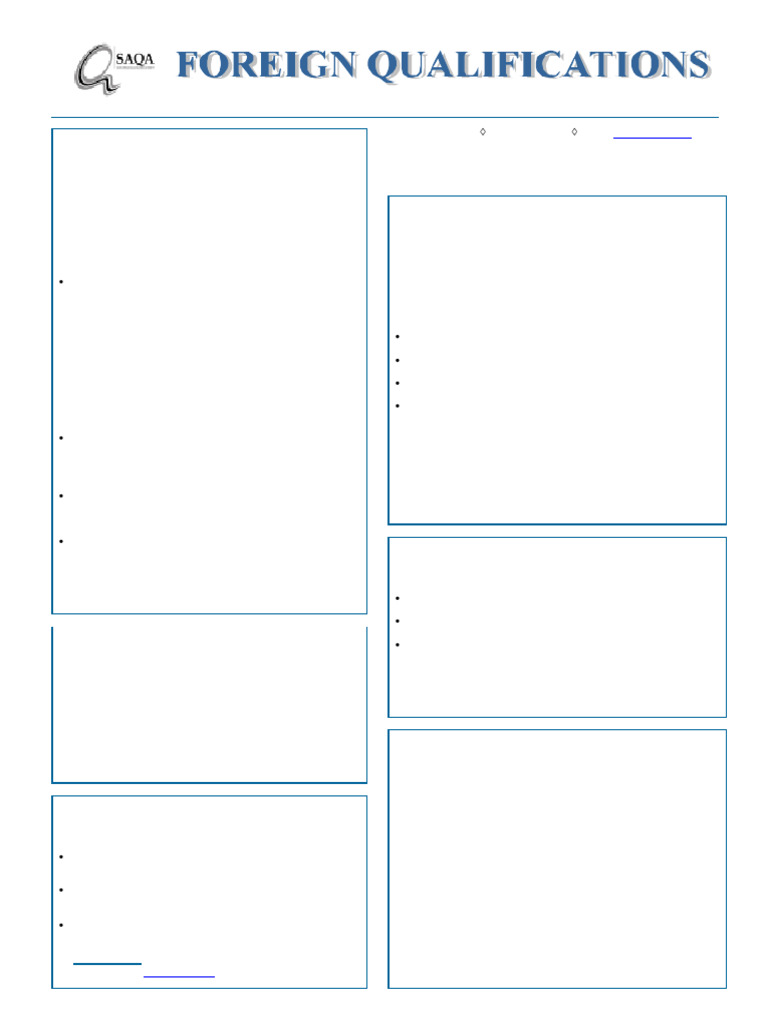 SAQA | PDF | Evaluation