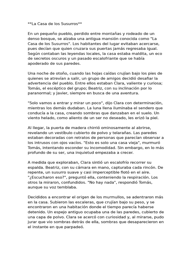 Misterios de la Casa de los Susurros | PDF