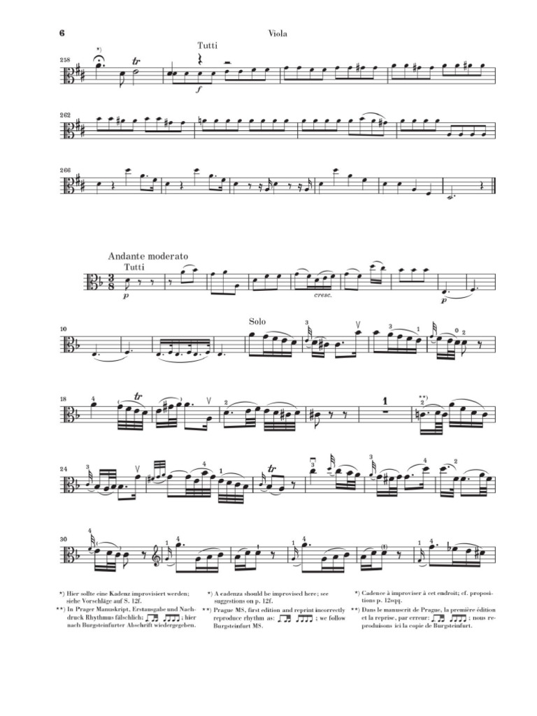 C.stamitz Viola Concerto 2nd and 3rd Movements | PDF