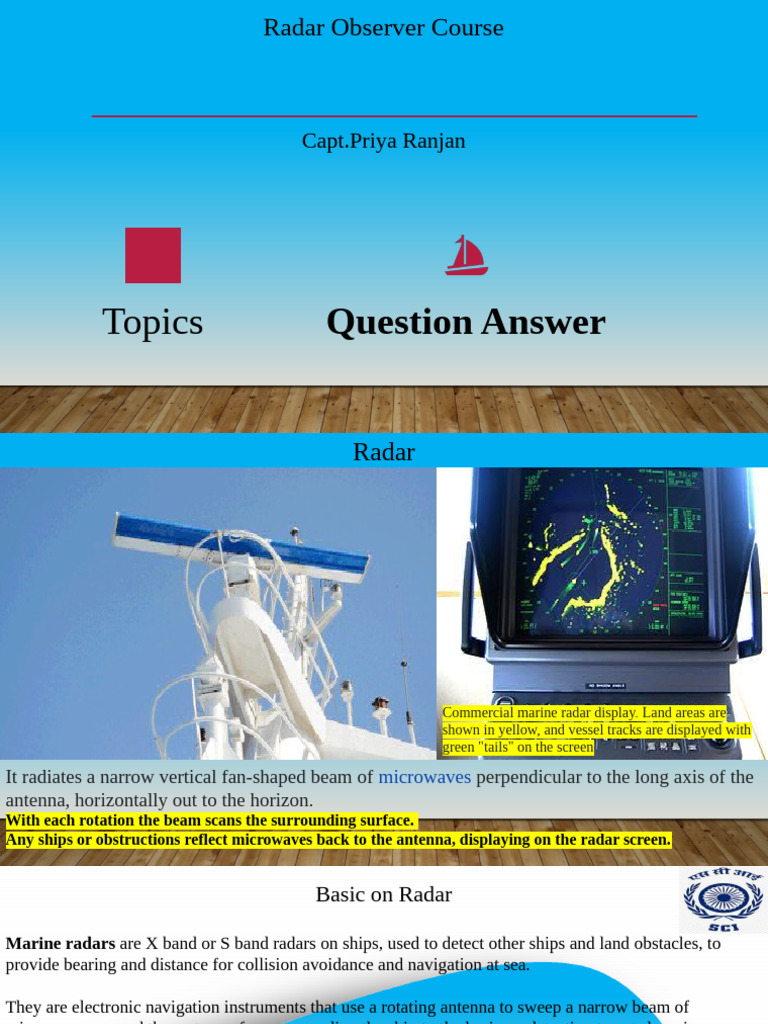 Marine Radar Systems Overview | PDF | Radar | Antenna (Radio)