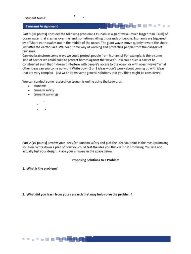 12 6 TsunamiAssignment | PDF