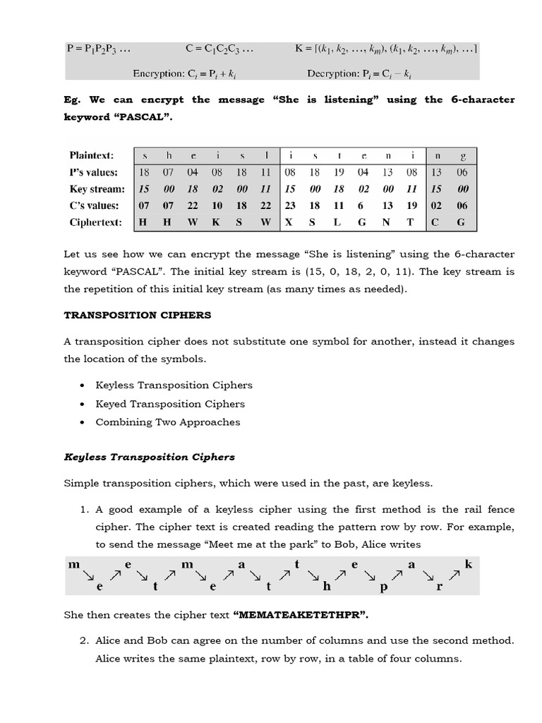 Transposition Techniques | PDF | Cipher | Cryptanalysis