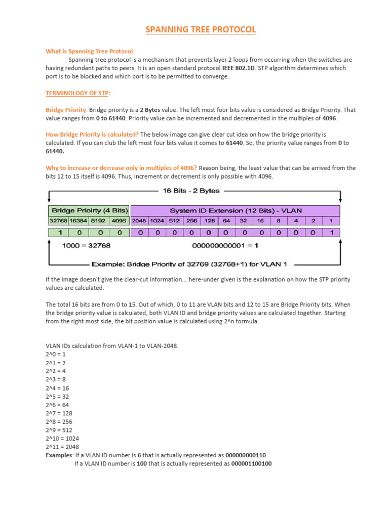 About Spanning Tree Protocol | PDF | Networking Standards | Computer Standards