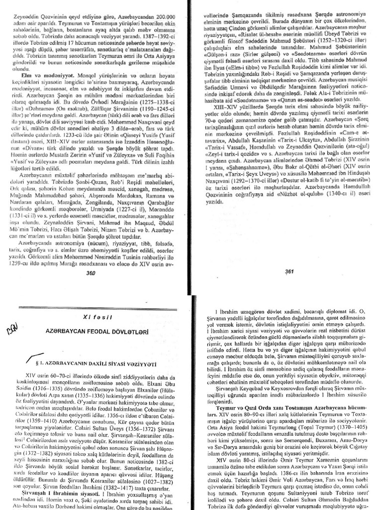 Yusifov Y. Ve Bunyadov Z. Azerbaycan Tarixi (En Qedim Zamanlardan XX ...