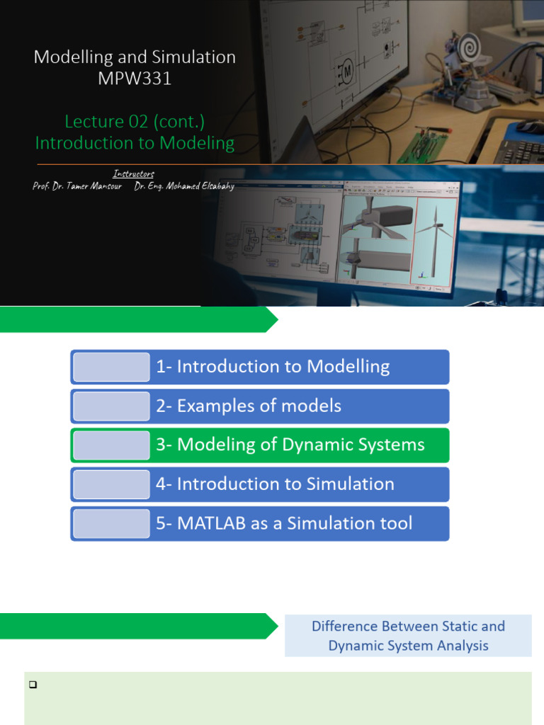 Modelling And Simulation Lecture 02 Final Version Part2 Pdf Nonlinear System Linearity