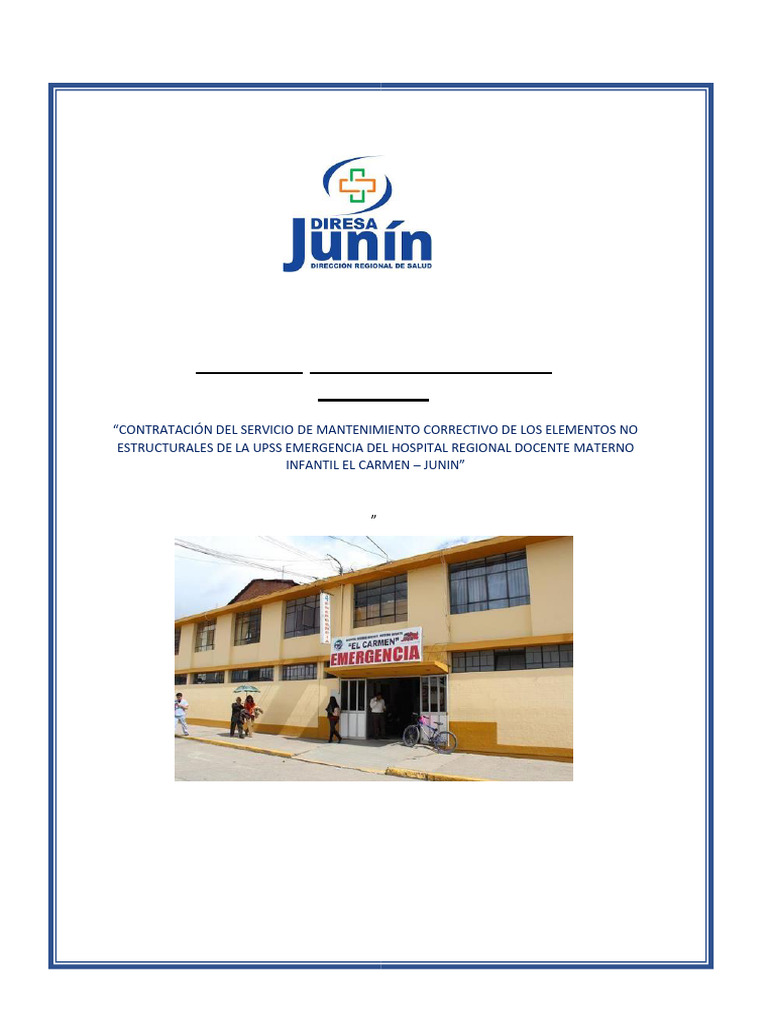 Informe Emergencia (1) Okok | PDF | Carpintería | Hospital