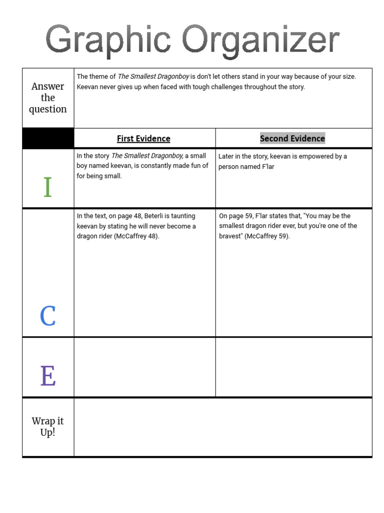 BROOKLYN NUSSBAUM - Readers Response Graphic Organizer | PDF
