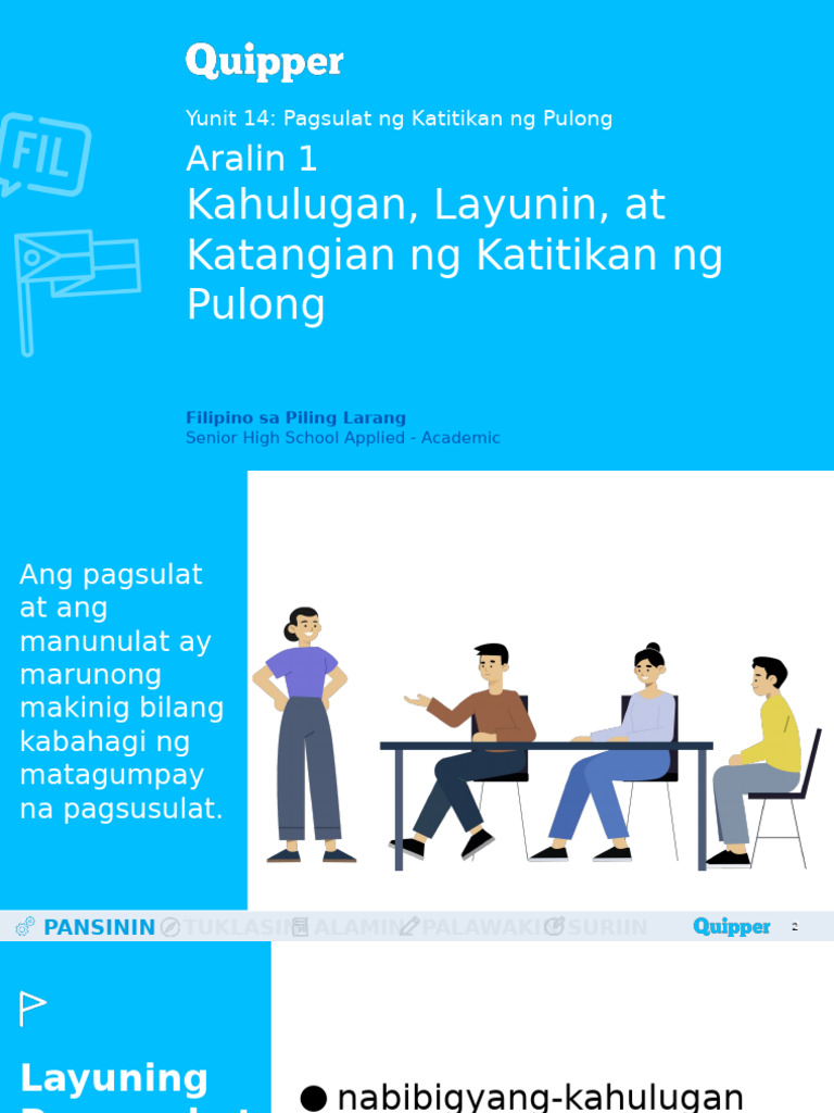 PPT_FPL_11_12 Q2 1401_Kahulugan, Layunin, at Katangian ng Katitikan ng ...