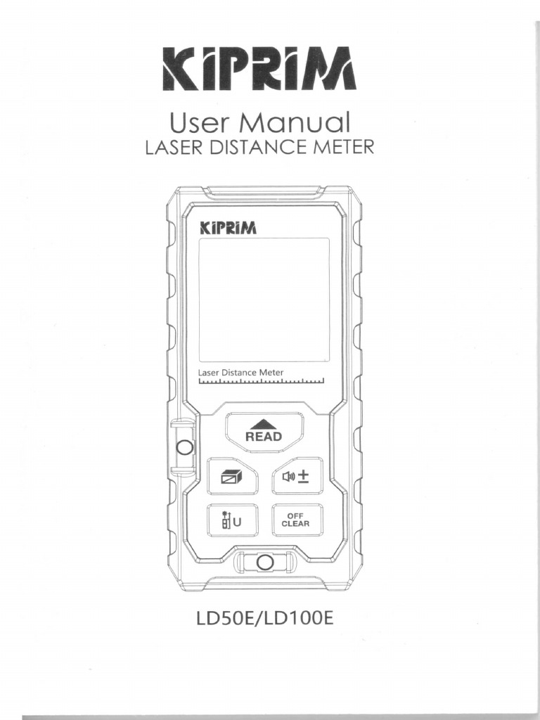 KIPRIM Laser Distance Meter Manual | PDF