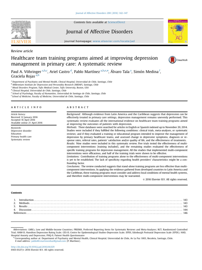 Journal of Affective Disorders | PDF | Major Depressive Disorder ...