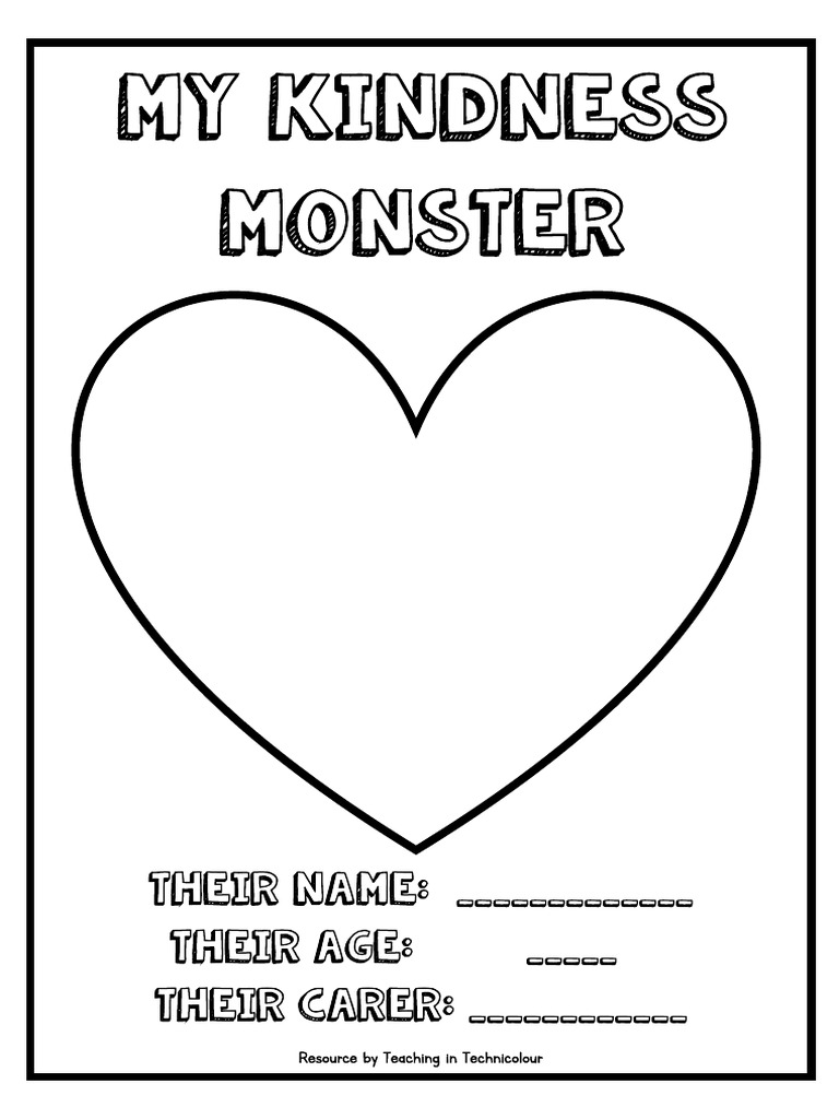 My Kindness Monster Bundle | PDF