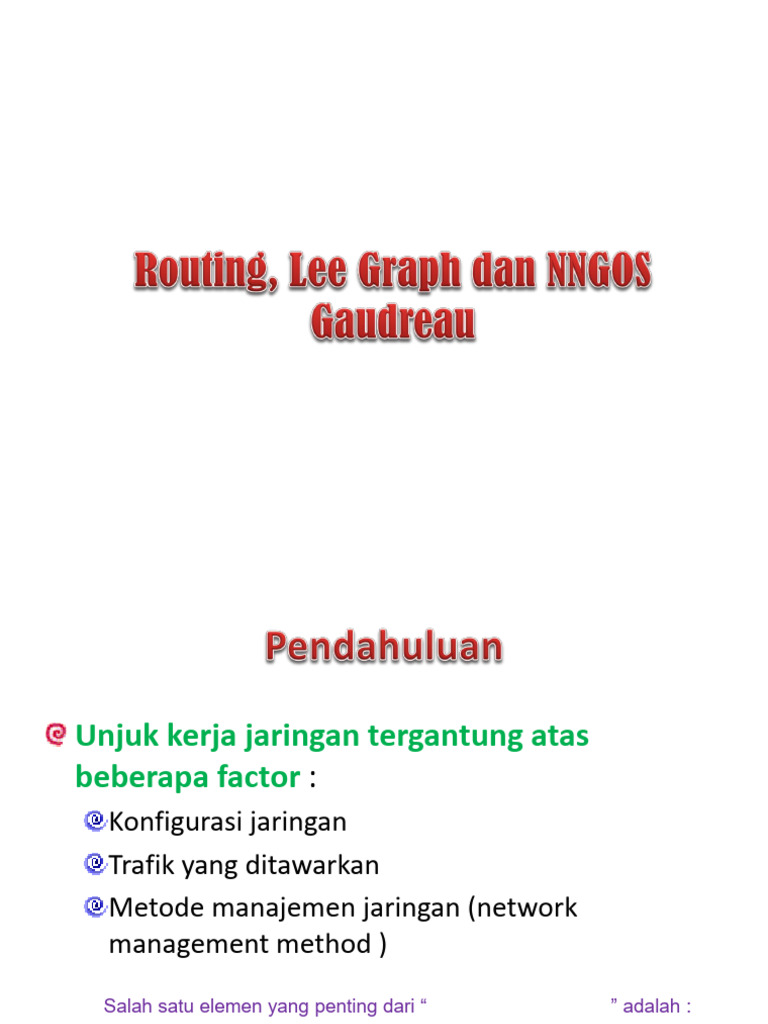 7 Routing, Lee Graph Dan NNGOS Gaudreau | PDF