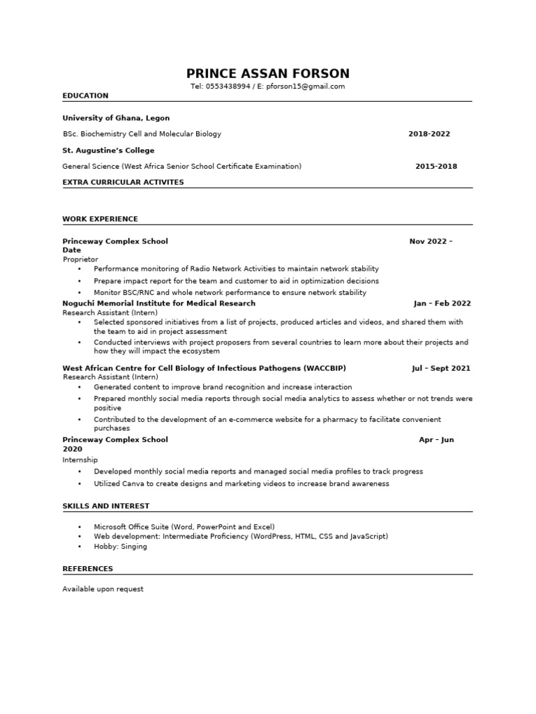 Prince Assan Forson | PDF